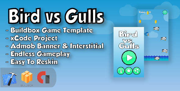 Bird vs Gulls - ios Xcode and Buildbox Game Template by RgzStudioTeam